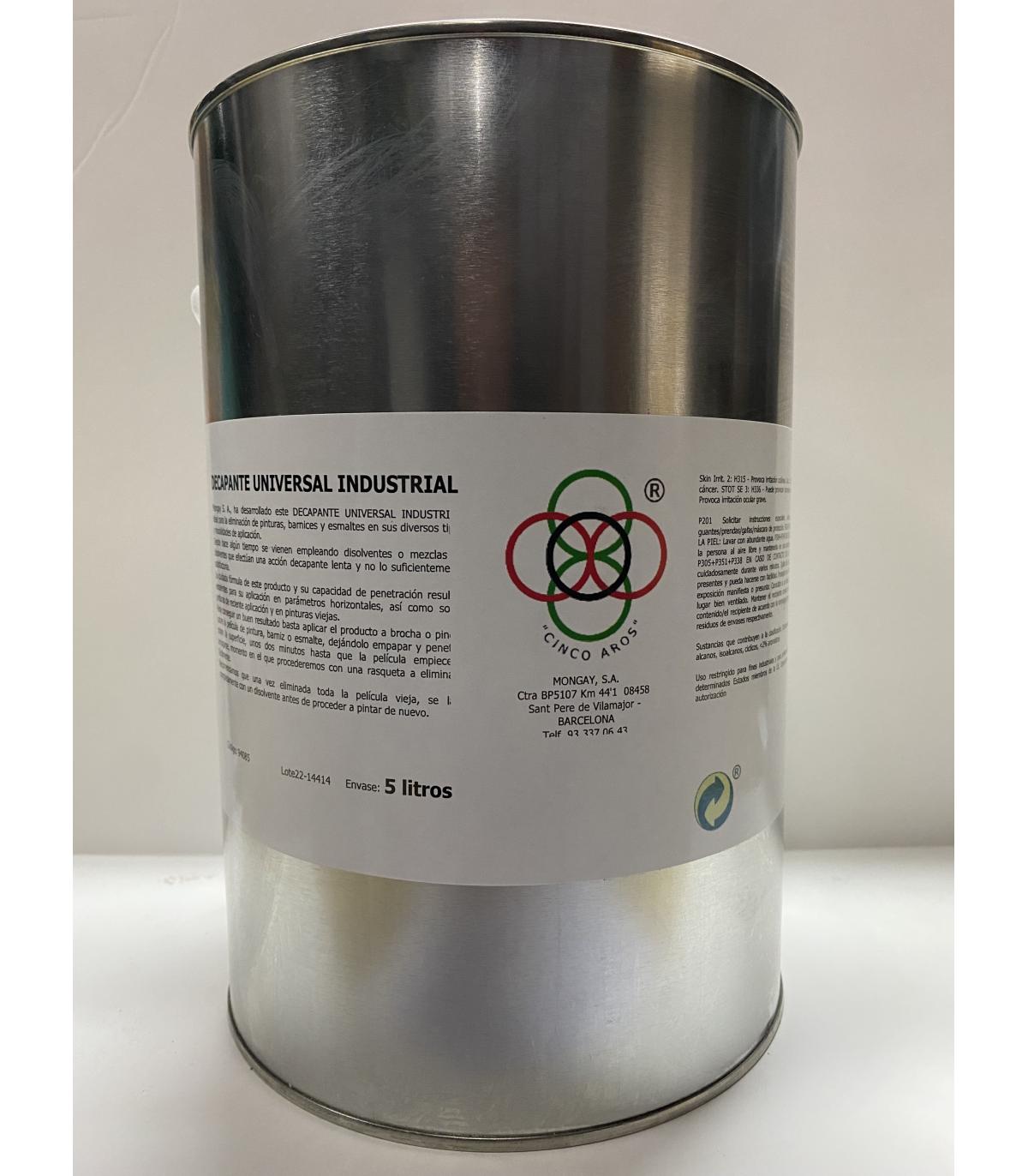Quitapinturas Decapante Universal Industrial Liquido 5 L